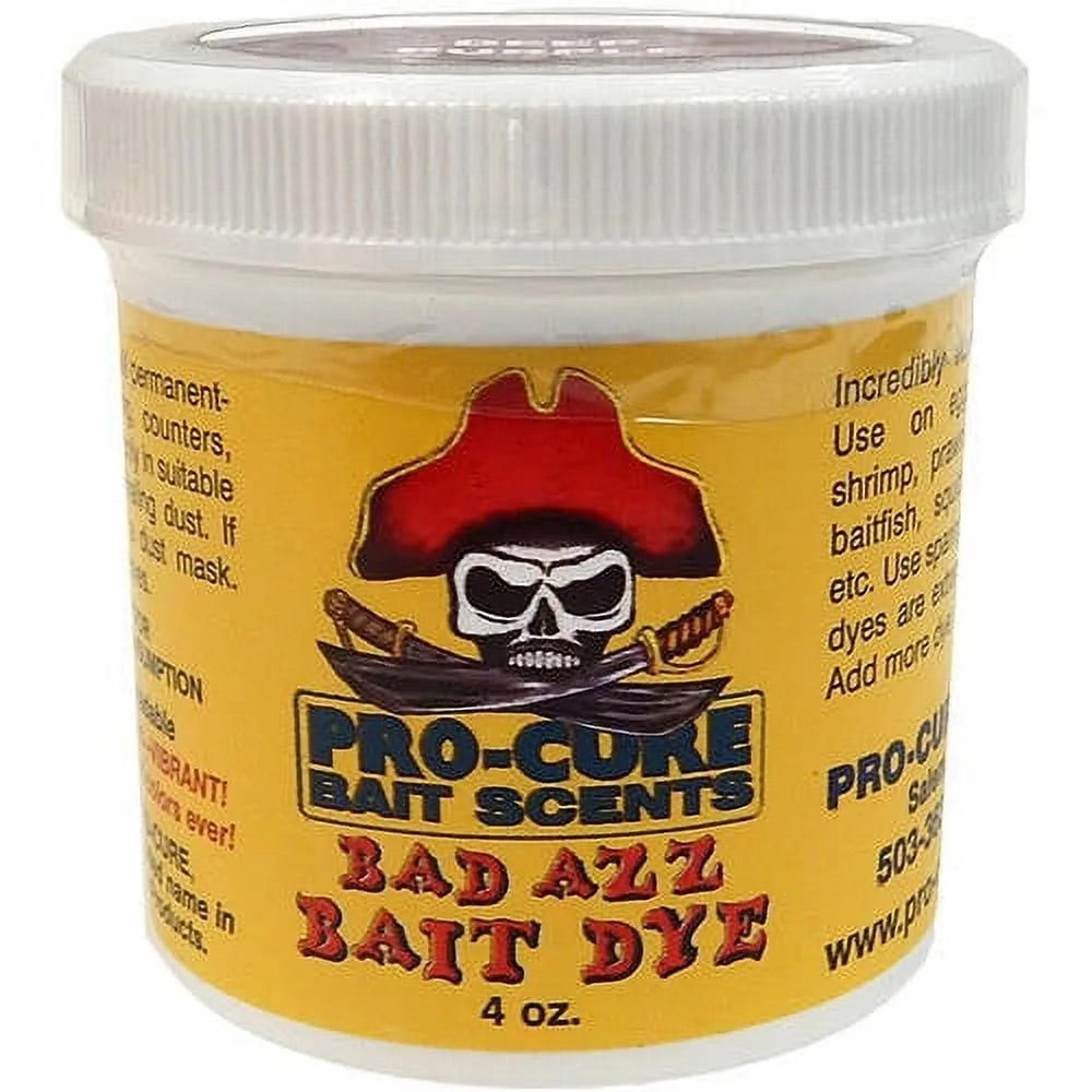 Pro Cure Bad Azz Powder Bait Dye 4oz – Tackle World Rainbow Beach