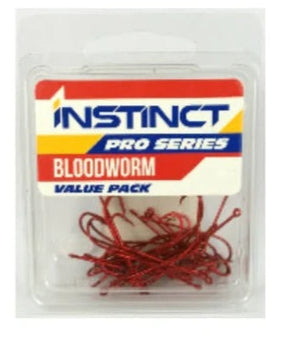Instinct Pro Series Red Bloodworm Hooks - Value Pack – Tackle World ...