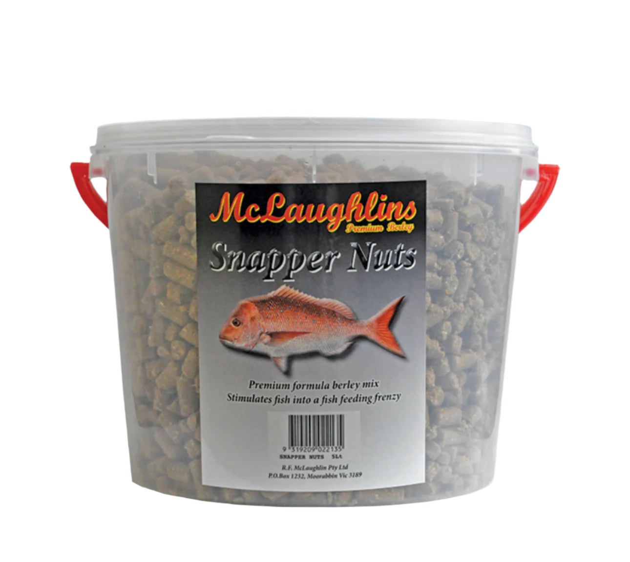 McLaughlins Snapper Nuts 5lt – Tackle World Rainbow Beach