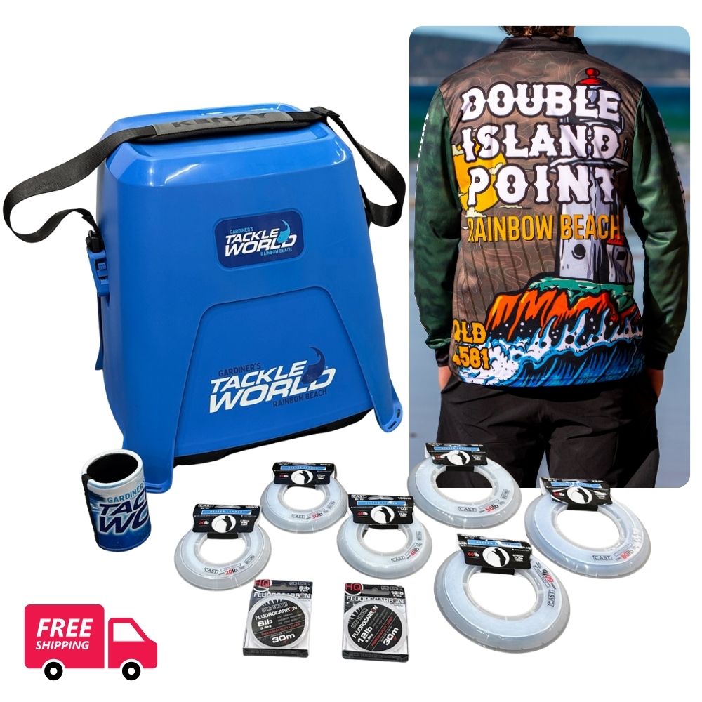 Cooler Fishing Pack + Double Island Lighthouse Fishing Jersey – Tackle ...